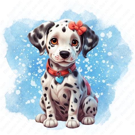 Dalmatian Clipart Cute