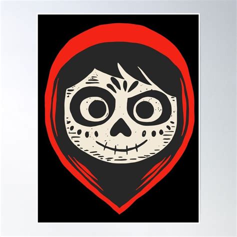 Coco Miguel Skeleton Face Poster For Sale By Disneynmore Skeleton