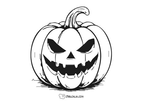 Calabaza Pumpkin De Halloween Dibujo 3065 Dibujalia