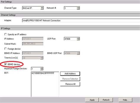 Connecting To Bbmd Devices