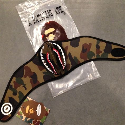 Bape Accessories Bape Neoprene Face Mask Brown Camo A Bathing Ape