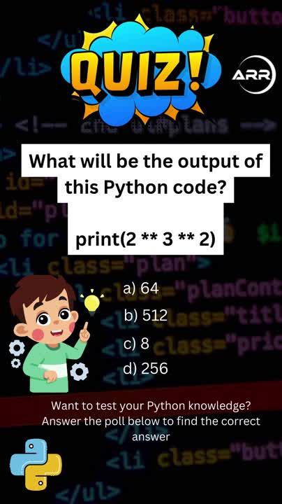 Arrshine Academy On Linkedin Pythonquiz Learnpython Codingchallenge Pythonprogramming