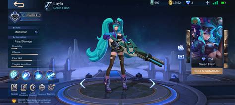 Harga Skin Layla Green Flash Normal Mobile Legends Ml Esportsku