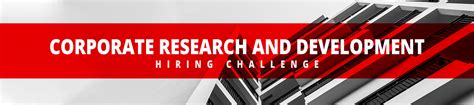 Schindler Corporate Research And Development Hiring Challenge