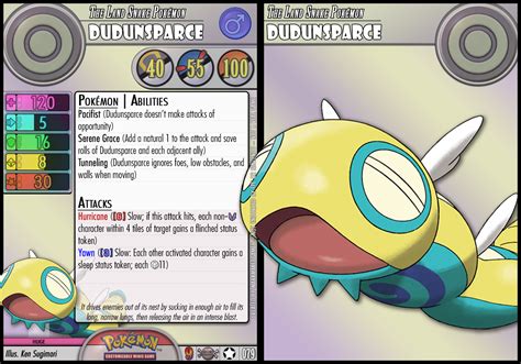 Dudunsparce By Pokemoncmg On Deviantart