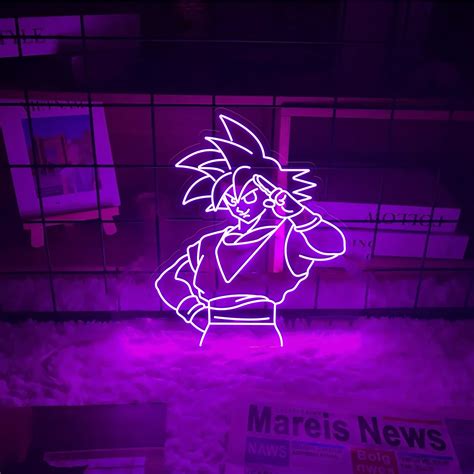 Son Goku Dragon Ball Neon Sign Anime Light Wall Decor Custom