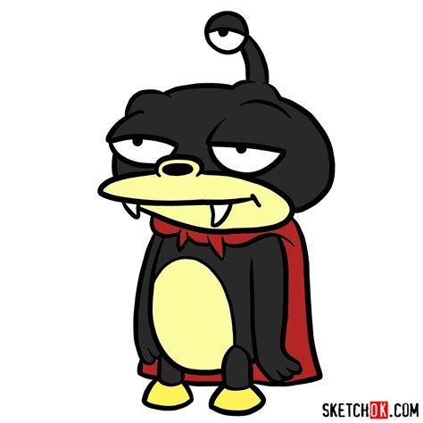 Futurama How To Draw Lord Nibbler Step By Step Drawing Tutorials
