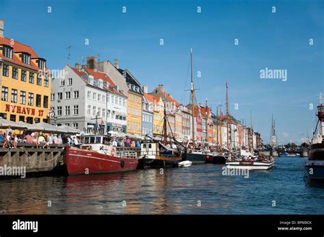 A View Of The Buildings And Nyhavn Canal In Nyhavn Harbour Copenhagen