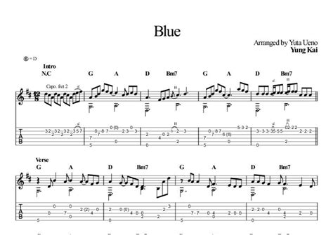 Blue Yung Kai Fingerstyle Guitar Tab Yuta Ueno