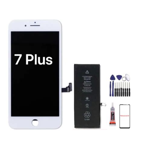 Tela Display Touch Frontal Lcd Iphone 7plus 7 Plus Bateria Pelicula Cola 15ml Chaves