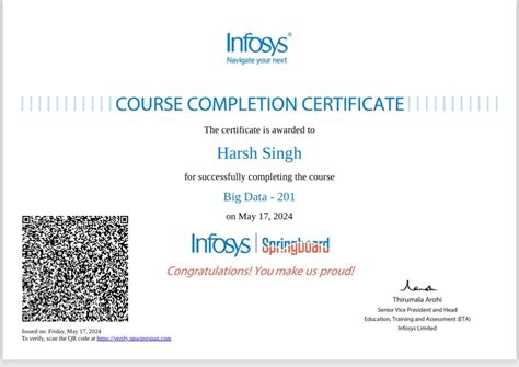 Infosys Harsh Singh