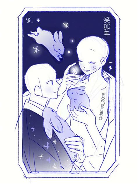 情侣中秋节，兔年元素人模参考 双人人模参考绘画情侣 双人模板cp教程 版权归作者所有，侵删