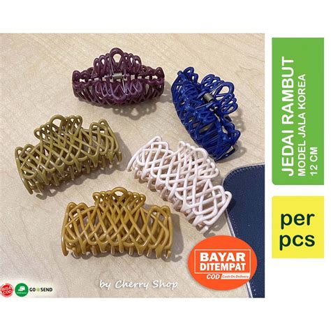 Jual [12cm] [jedai Jala] Jepit Rambut Model Jala Jaring Besar Jedai
