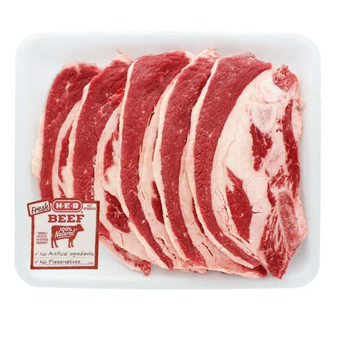 H E B Beef Sliced Navel Brisket Bone In Thin Value Pack Low Prices