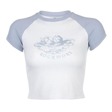 Summer Contrast Color Cute Crop Top Slim Basic Short Sleeve Tees Cute