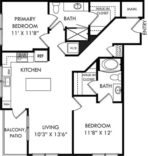 Floor Plans Of Bexley Chamblee In Chamblee Ga