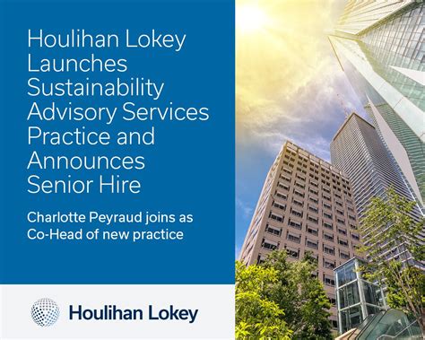 Houlihan Lokey Is Pleased To Announce The Launch Of Sustainability