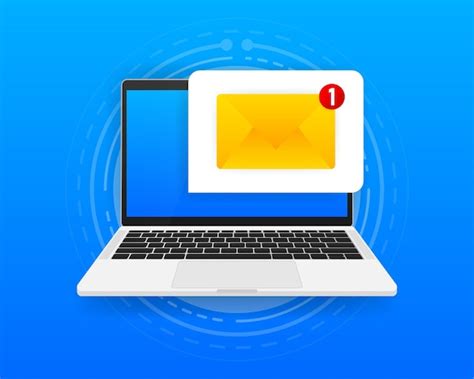 Premium Vector Unread Email Notification One New Message On The