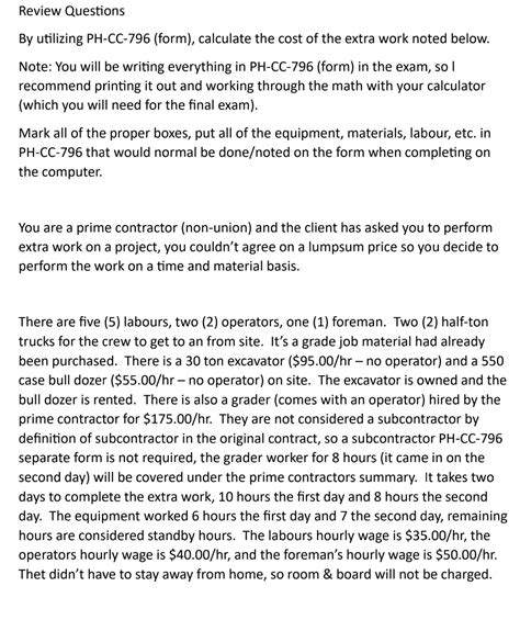 Solved Review Questionsby Utilizing Ph Cc 796 Form