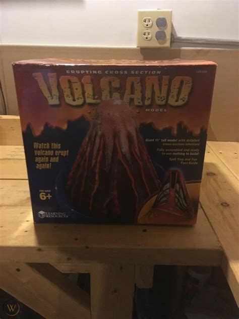 Erupting Cross Section Volcano Model Kit Game Fully Assembled