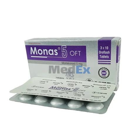 Monas Oft 5 Mg Flash Tablet মোনাস ওএফটি ৫ মিগ্রা ট্যাবলেট