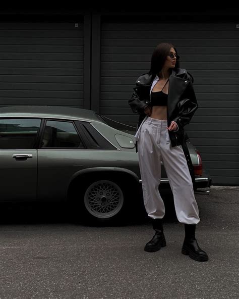 Lizzi On Instagram “dream Leather Jacket Ligio Official” Outfit Inspirations Daily Outfit