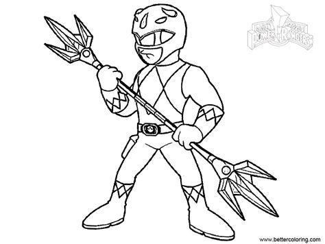 Mighty Morphin Power Rangers Coloring Pages