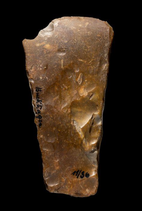 Neolithic Flint Thin Necked Flint Ax Brown Orange Flint Catawiki