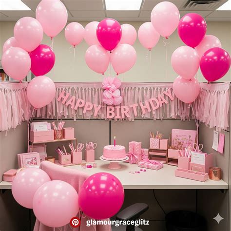 Desk Decor Ideas Office Cubicle Birthday