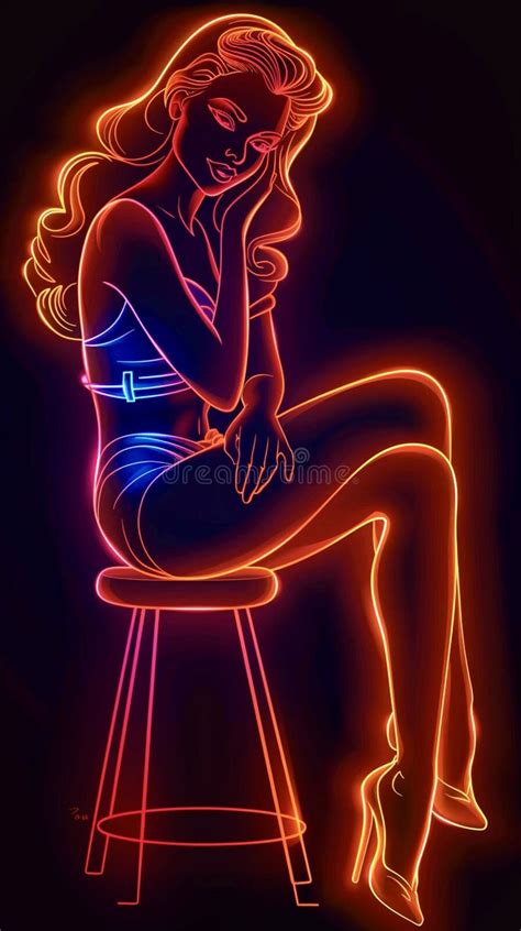 Sexy Girl Sitting Chair Stock Illustrations 178 Sexy Girl Sitting