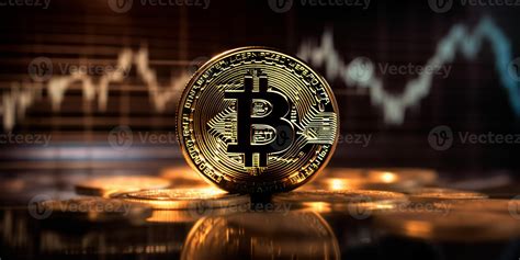 Bitcoin Con Comercio Grafico En Computadora Pantalla Fondo Cripto