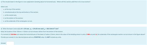 Solved Problem 3 The Figure Below Shows The Cross Sectional