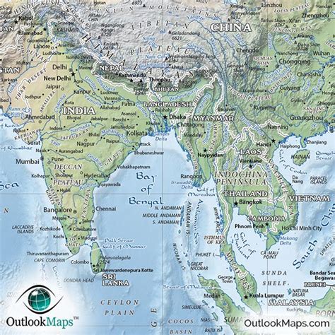 Physical Map Of World Environment Map Of Natural Features