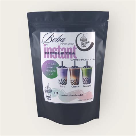 Instant Bubble Tea Kit With Tapioca Boba Licious Vdbp