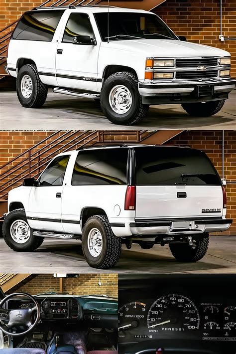 Car 1995 Chevrolet Tahoe 1500 Ls — Classic Two Door Suv Icon The 1995