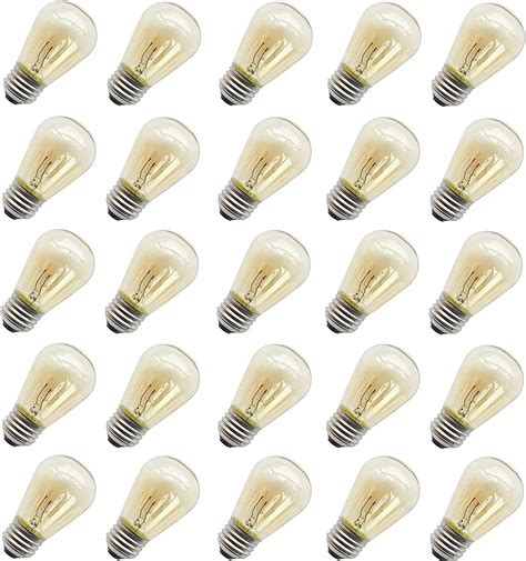 Rolay 11w Outdoor String Light Bulbs S14 Incandescent Replacement Bulbs For Outdoor Patio