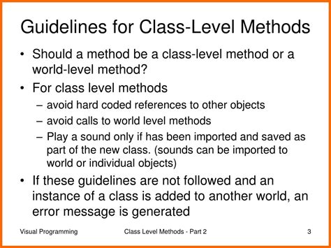 Ppt Class Level Methods And Inheritance Part 2 Powerpoint