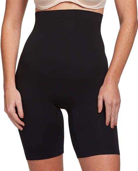 Yummie By Heather Thomson Black Moderate Compression High Waist Shaper Shorts Women And Plus