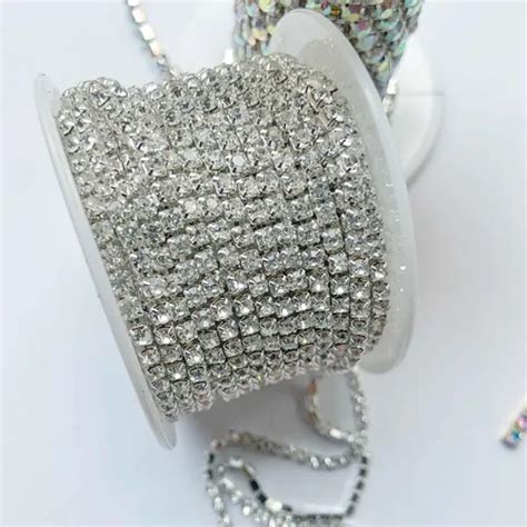 Rollo De Strass Ss10 10 Yardas En 3 Colores Elegibles Cuotas Sin