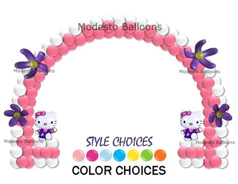 Hello Kitty Balloon Arch