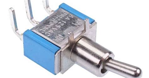 On Off On Miniature Horizontal Pcb Toggle Switch Spdt