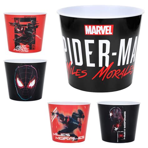 Bioworld Marvel Spiderman 5 Pcs Reusable Popcorn Bucket Set