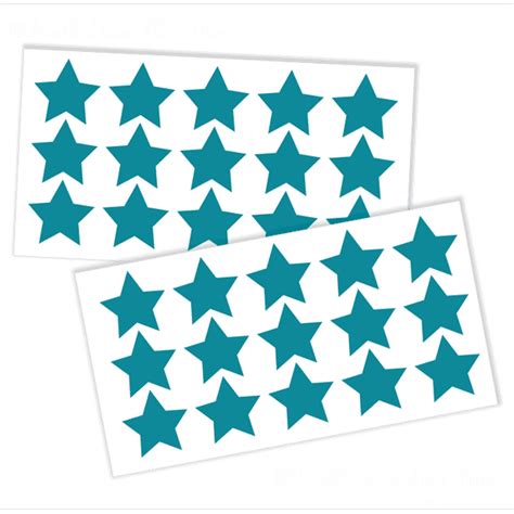 Star Wall Vinyl Stickers For Home Décor 2inch 30pc Peel N Stick Hot