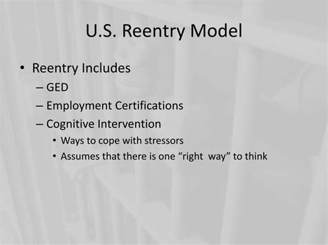 Ppt Holistic Reentry Model For Incarcerated Individuals Embracing