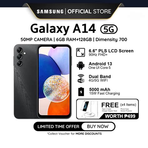 𝐒𝐀𝐌𝐒𝐔𝐍𝐆 A14 5g 6gb Ram 128gb Rom Mediatek Dimensity 700 66 Pls
