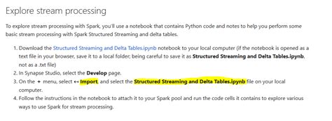 Error When Importing A Ipynb File Within Open Synapse Studio