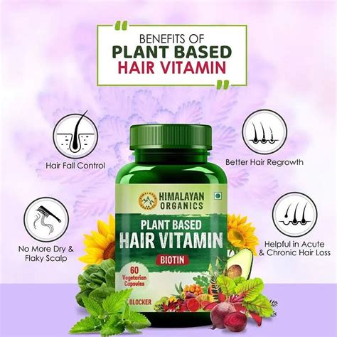 Himalayan Organics Plant Based Hair Vitamin With Biotin And Dht