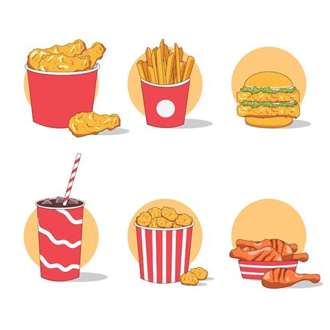 Premium Vector Collection Of Hot And Spicy Fried Chicken Menu