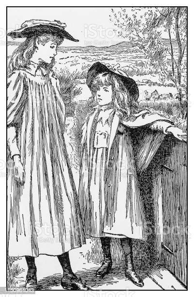 Ilustrasi Antik Suster Ilustrasi Stok Unduh Gambar Sekarang Abad Ke