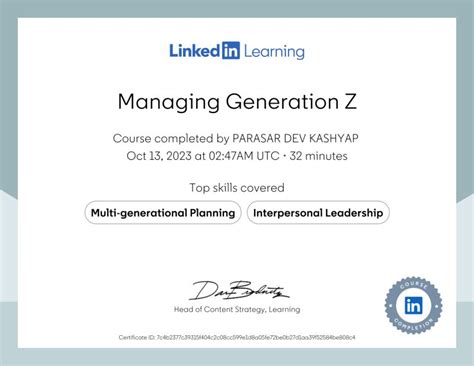 Parasar Dev Kashyap On Linkedin Certificate Of Completion